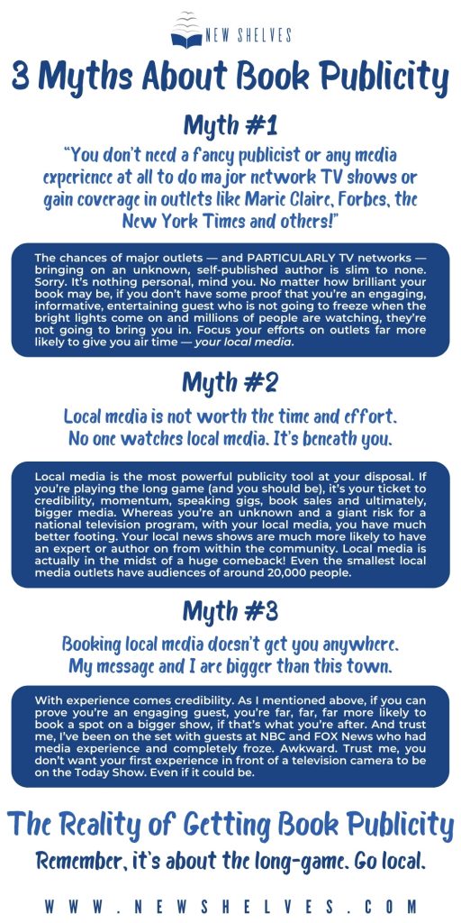 The 3 Myths About Book Publicity - New Shelves Books